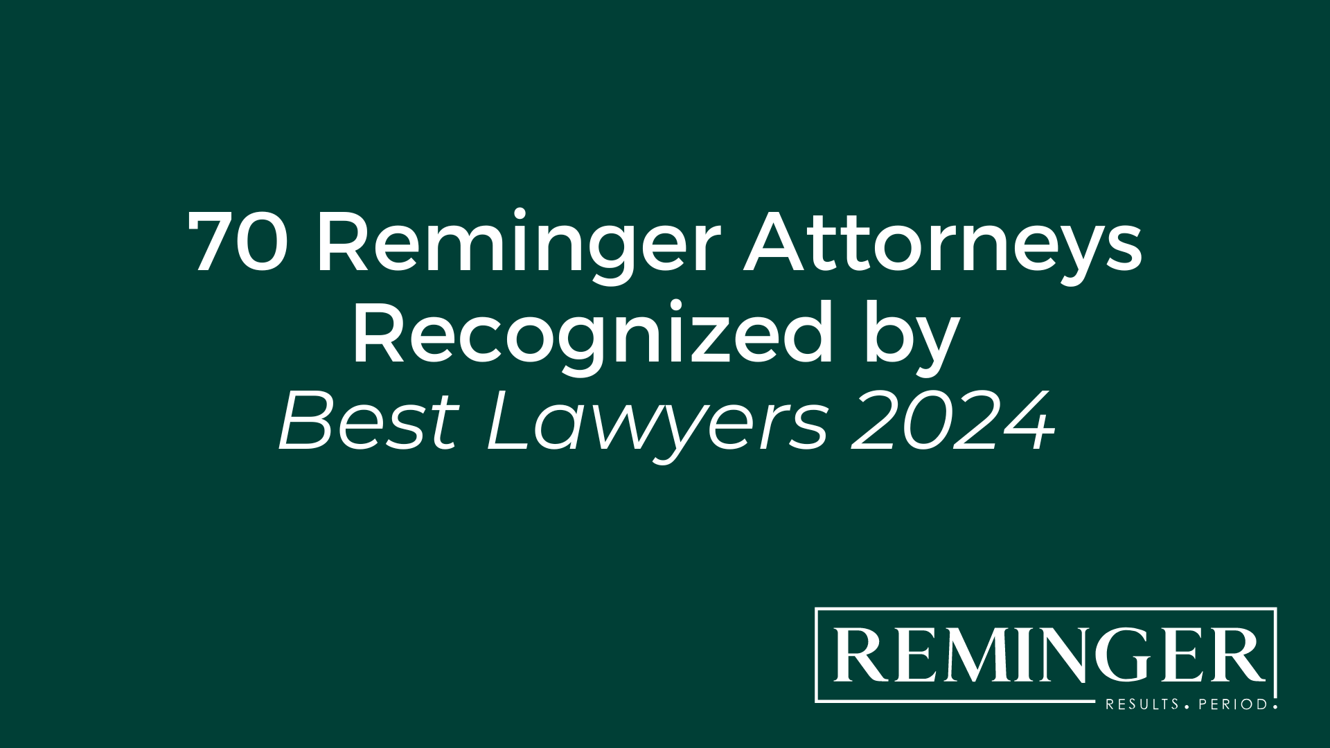 70 Reminger Co., LPA Attorneys Recognized in 2024 Edition of The Best ...