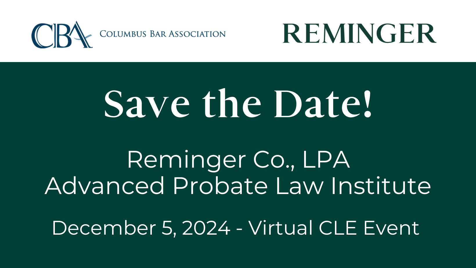 Reminger Co., LPA Advanced Probate Law Institute: Reminger Attorneys at Law