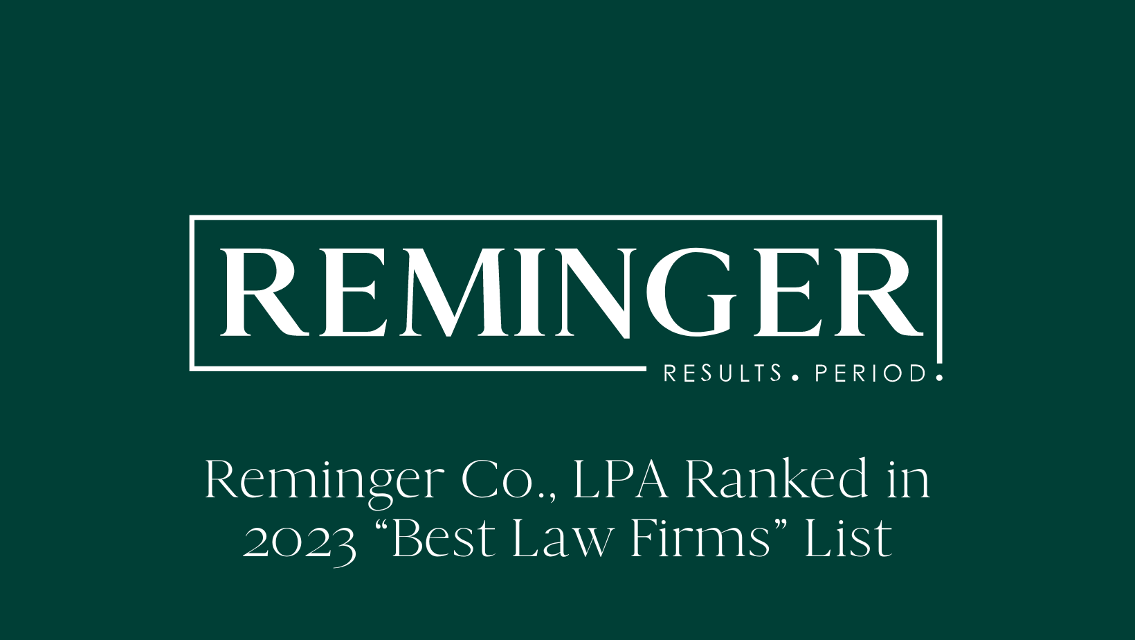 Reminger Co., LPA Ranked by U.S. News – Best Lawyers® “Best Law Firms ...